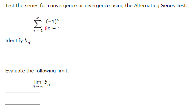 Solved Test the series for convergence or divergence using | Chegg.com