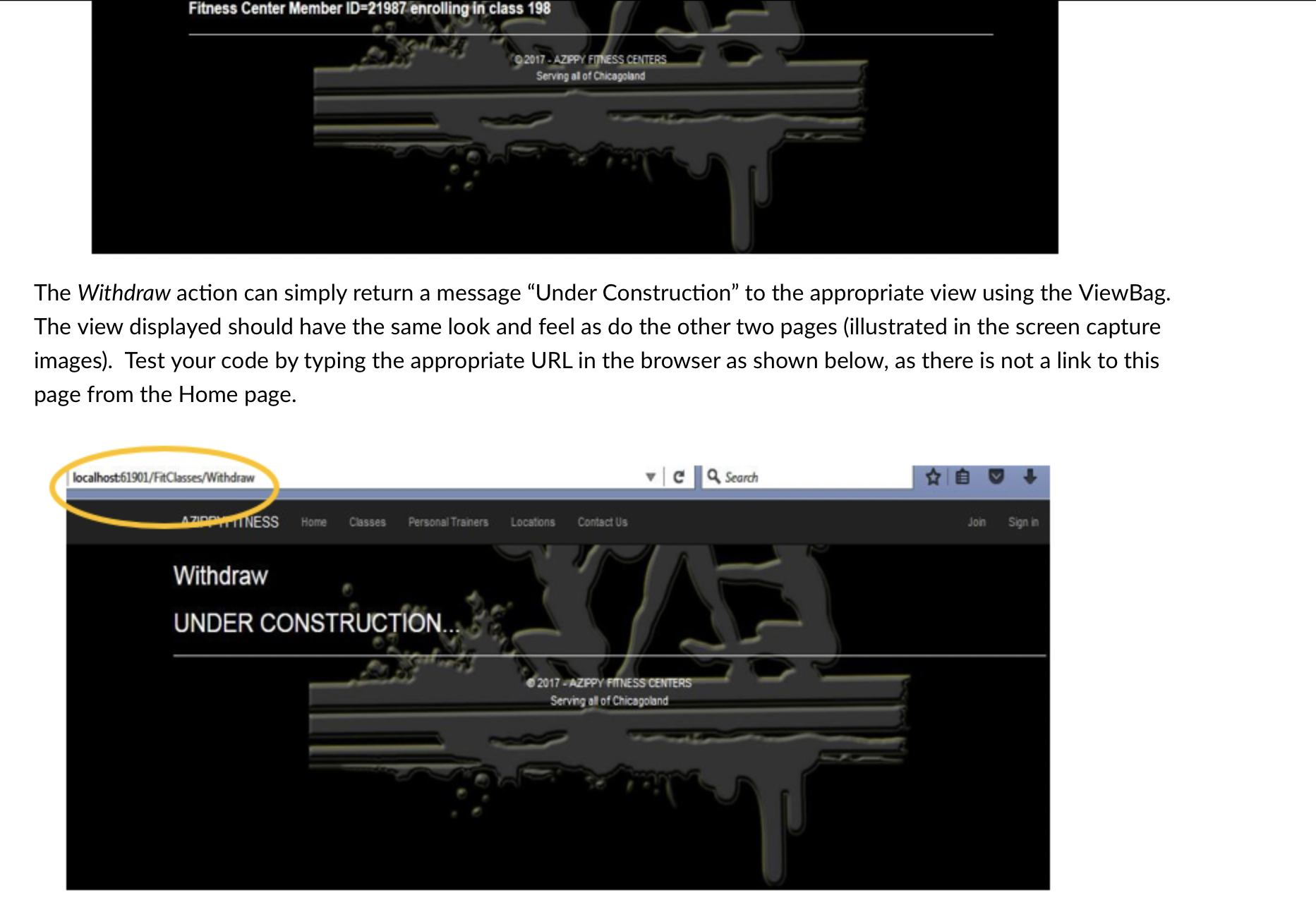 Create a .NET Core (MVC) web application that will | Chegg.com