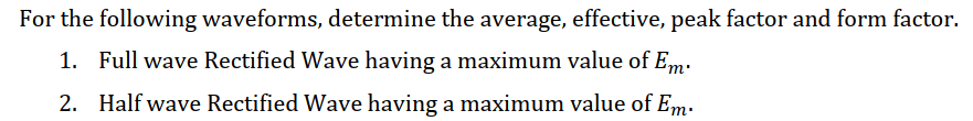 Solved AC CIRCTUIS CHARACTERIZATION OF SINUSOIDAL AND NON | Chegg.com