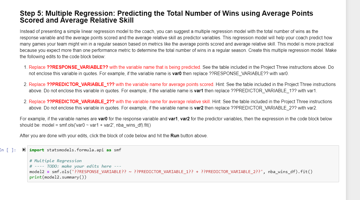 Step 1: Data Preparation This step uploads the data | Chegg.com