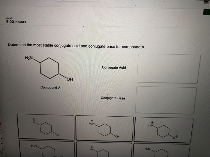 Solved value: 5.00 points Determine the most stable | Chegg.com