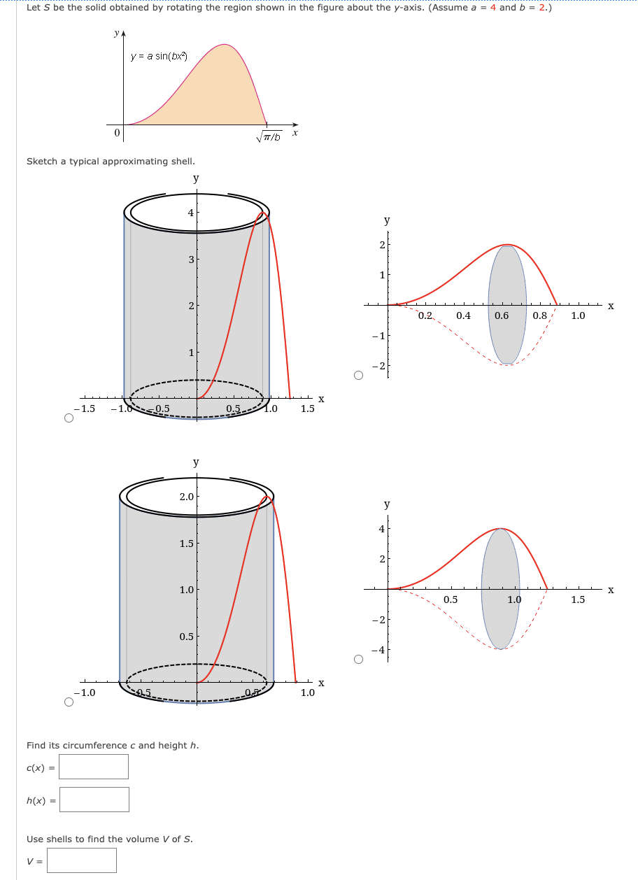 [Solved]: Let S be the solid obtained by rotating the regio