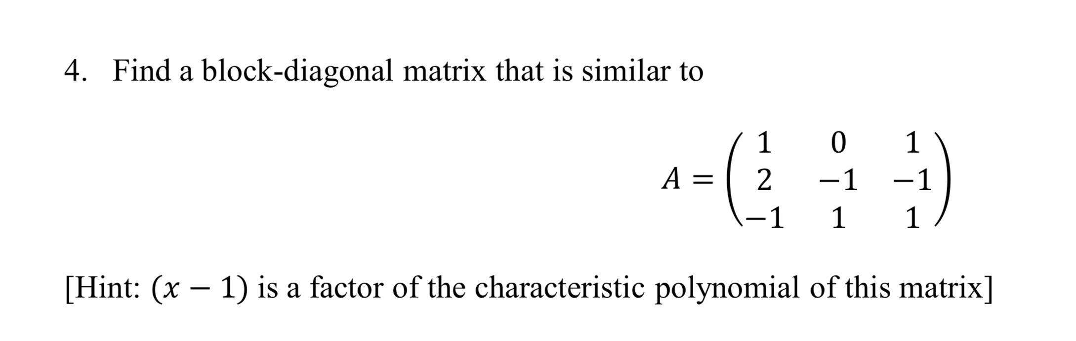 Solved Find the eigenvalues and eigenvectors of the | Chegg.com