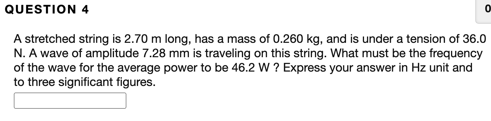 Solved A stretched string is 2.70 m long, has a mass of | Chegg.com