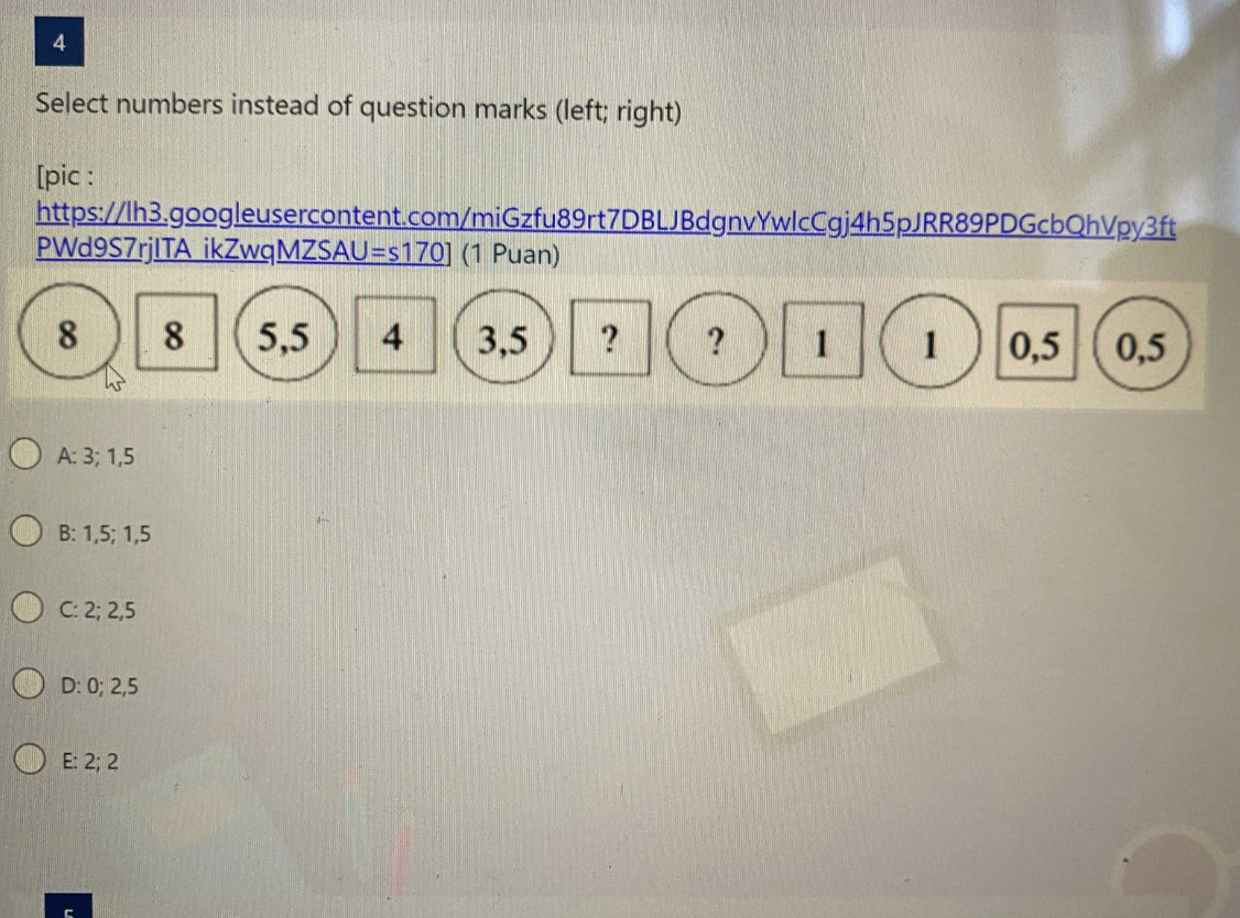 Select numbers instead of question marks (left; | Chegg.com
