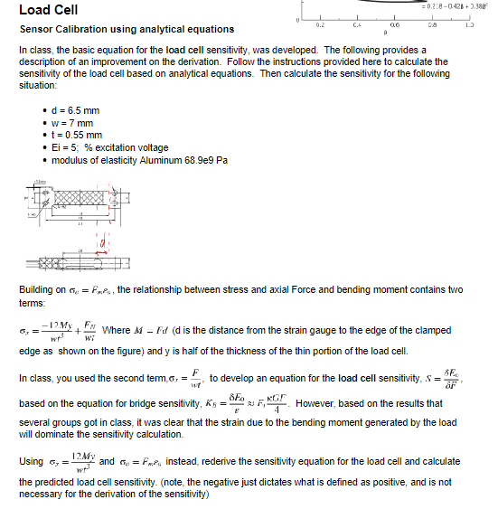 Sensor Calibration using analytical equations In | Chegg.com