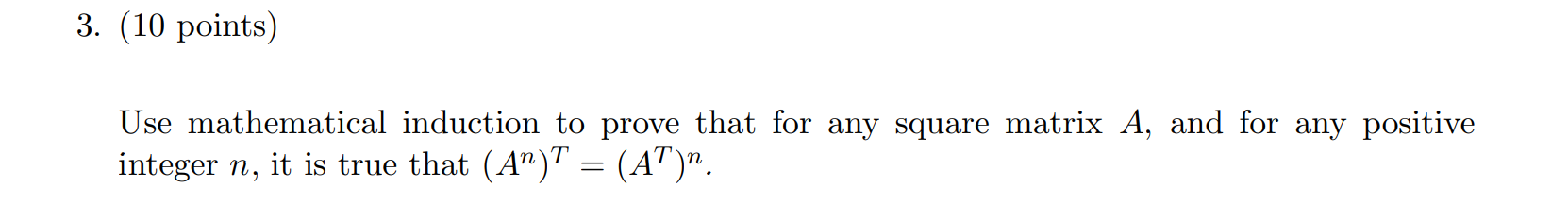 Solved Use mathematical induction to prove that for any | Chegg.com