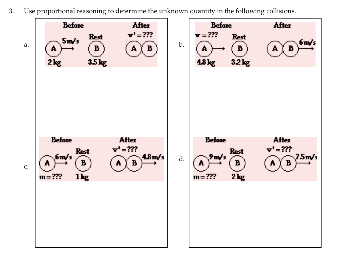 Solved 3. Use proportional reasoning to determine the | Chegg.com