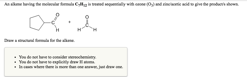 Solved An alkene having the molecular formula C11 H20 is | Chegg.com