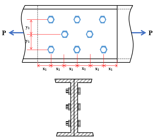 Solved Two channels C10x30 are joined by eight-24mm diameter | Chegg.com