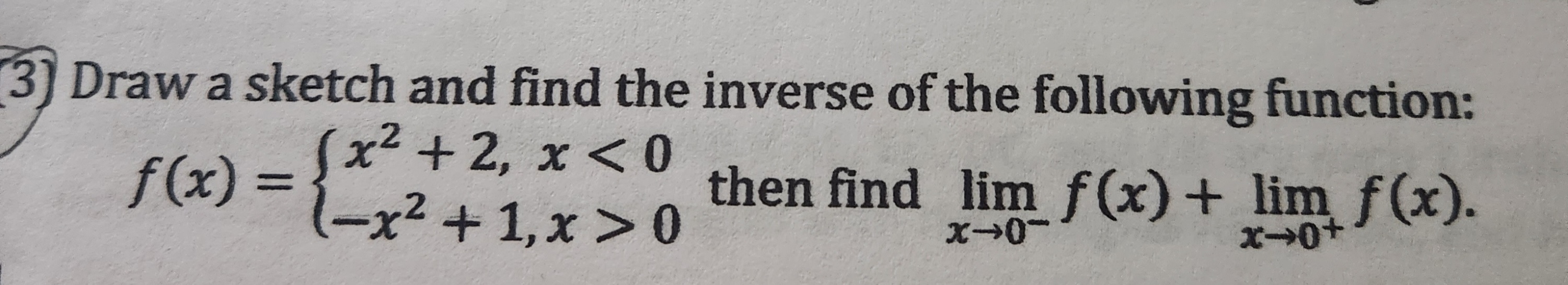 Solved Draw a sketch and find the inverse of the following | Chegg.com