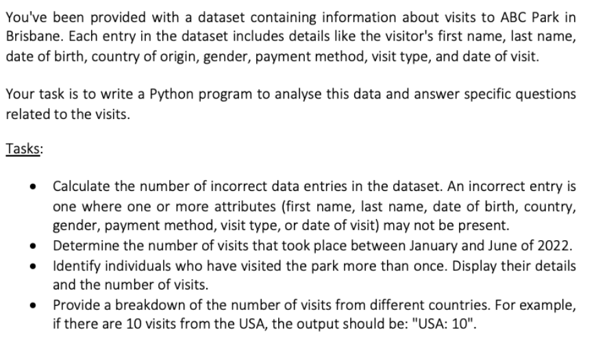 Solved You've been provided with a dataset containing | Chegg.com