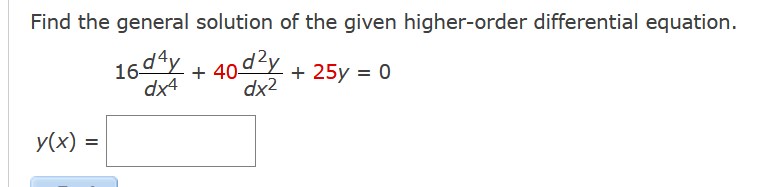 Solved Find the general solution of the given higher-order | Chegg.com