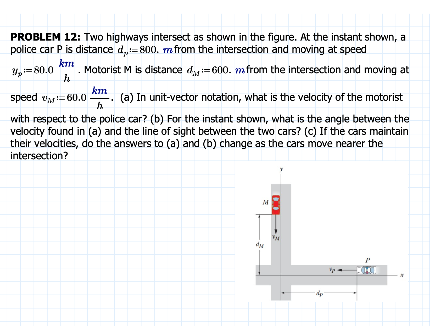 Solved PROBLEM 12: Two highways intersect as shown in the | Chegg.com