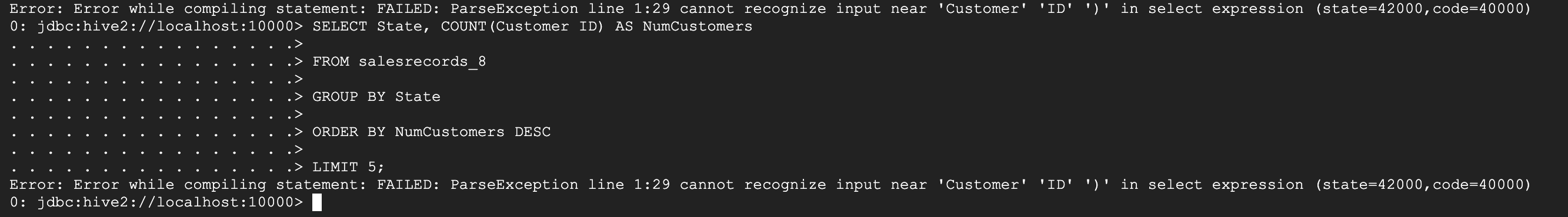 Solved Im Trying To Query Data For A Class Project In 1106