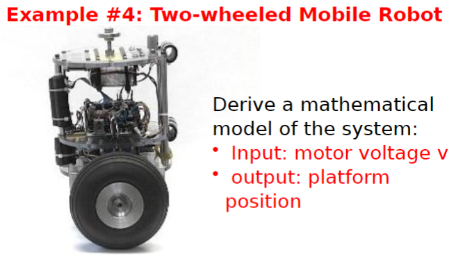 Solved Example 4 Two Wheeled Mobile Robot Derive A