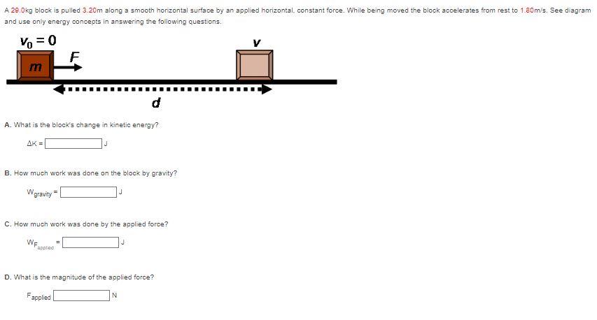 Solved and use only energy concepts in answering the | Chegg.com