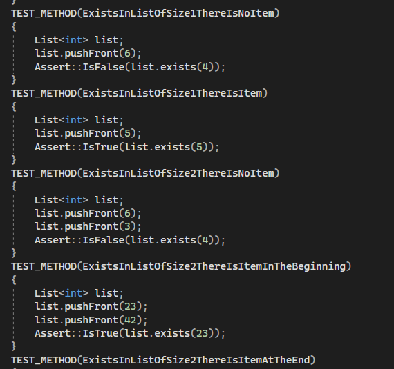 Solved Doubly linked list C++ Task : Implement the exists | Chegg.com