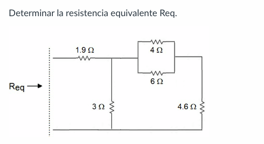 Solved Determinar la resistencia equivalente Req. | Chegg.com