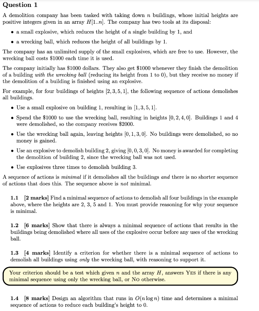 Solved I am asked to use a greedy approach/algorithm for | Chegg.com