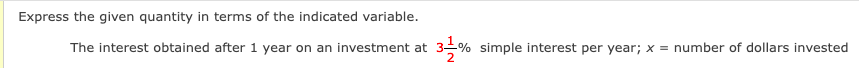 Solved Express the given quantity in terms of the indicated | Chegg.com