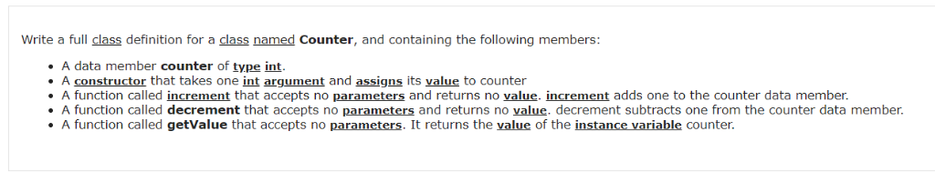 Solved Write a full class definition for a class named | Chegg.com