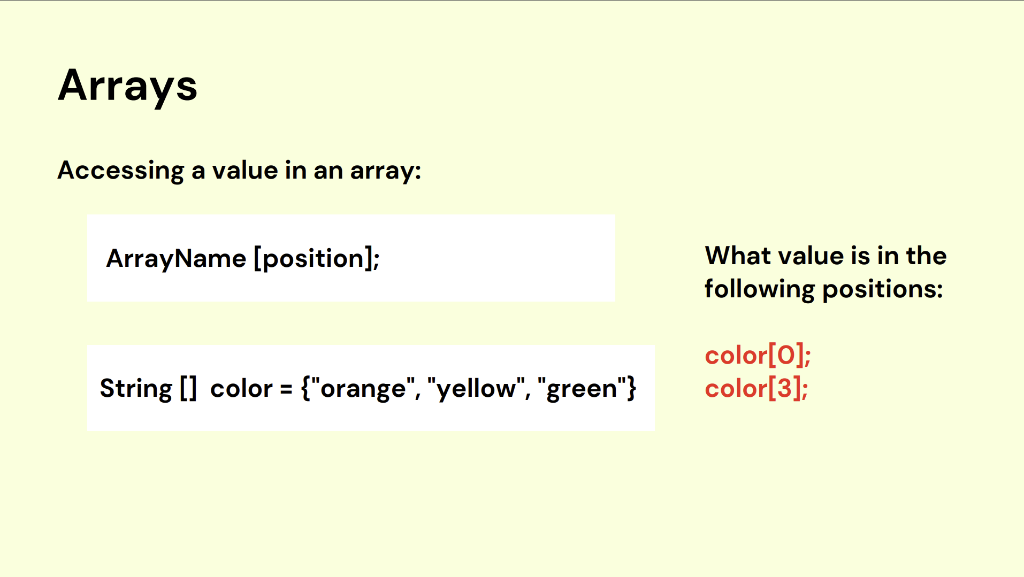 Solved Arrays - Multiple values can be kept in a single | Chegg.com