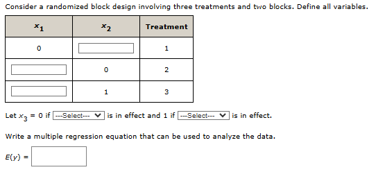 Solved Consider a randomized block design involving three | Chegg.com