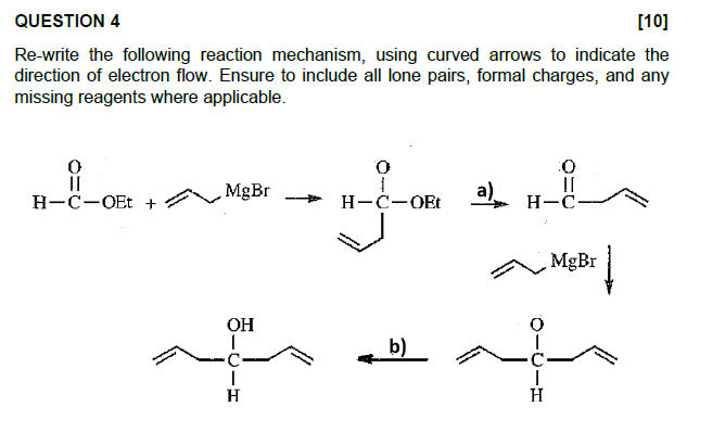 Solved QUESTION 4 ﻿Re-write the following reaction | Chegg.com