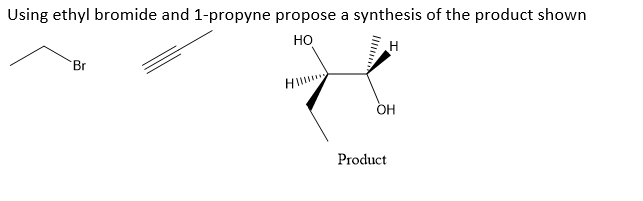 Solved Using 1-propene and acetylene propose a synthesis of | Chegg.com