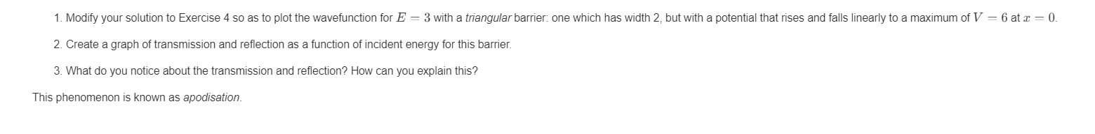 Solved 1. Modify your solution to Exercise 4 so as to plot | Chegg.com