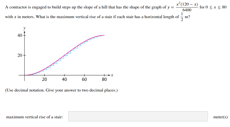 Solved A contractor is engaged to build steps up the slope | Chegg.com