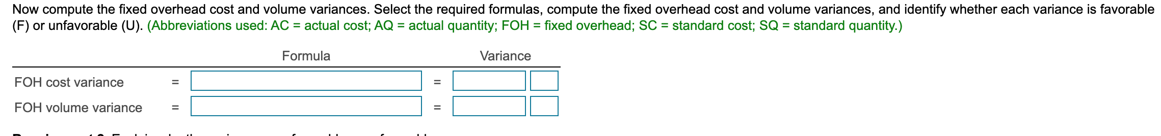 Solved Data Table $ $ Static budget variable overhead Static | Chegg.com