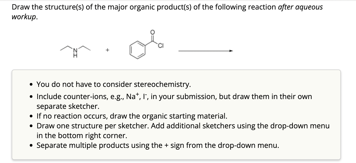 [Solved]: Draw the structure(s) of the major organic produ