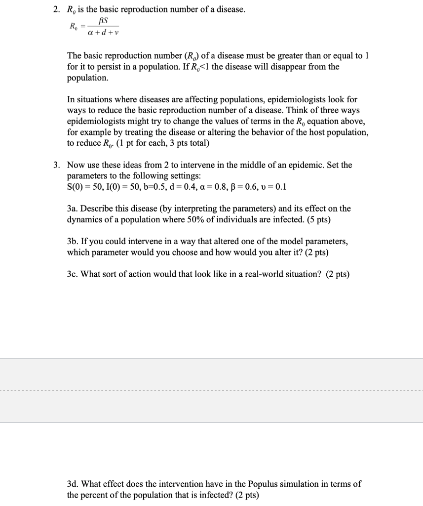 Solved 2. R, is the basic reproduction number of a disease. | Chegg.com