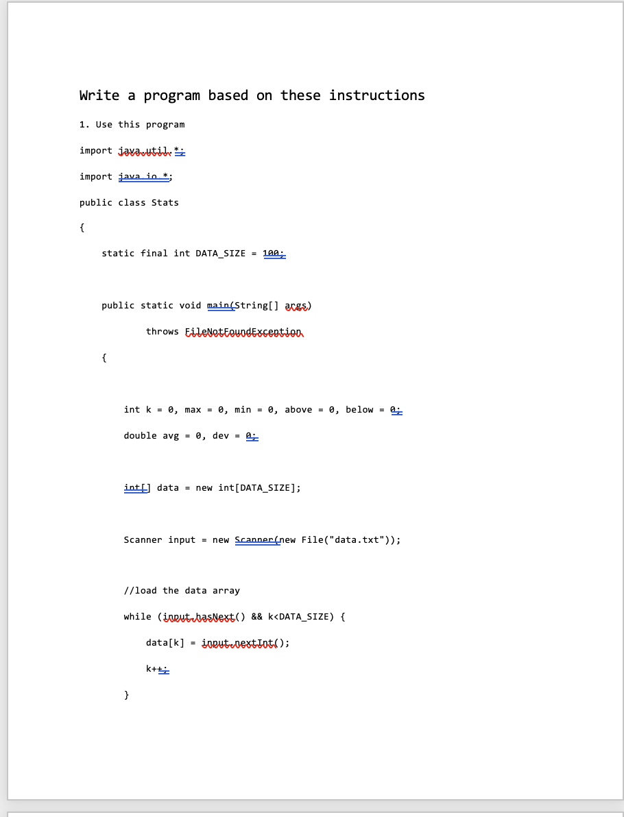 Solved Write a program based on these instructions 1. Use | Chegg.com