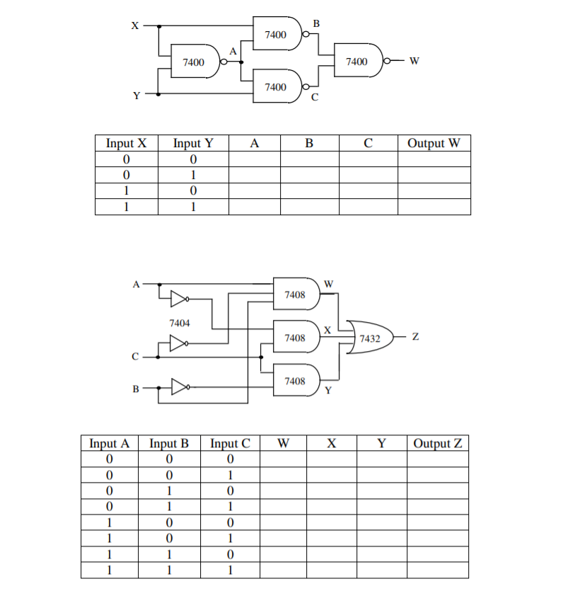 Solved Assuming “positive logic,” complete the truth tables | Chegg.com