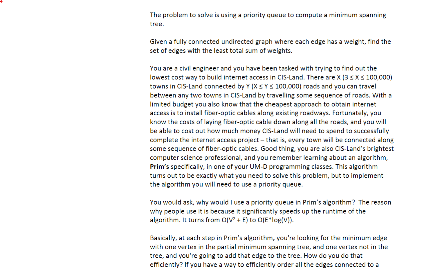 Solved The problem to solve is using a priority queue to | Chegg.com