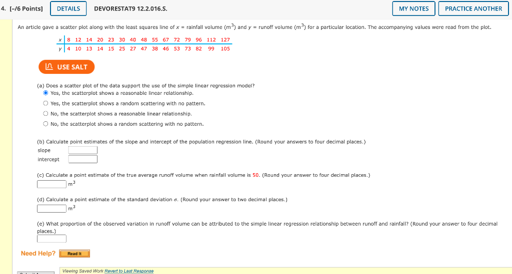 Solved Standard Deviation Of The Random Deviation ϵ Is