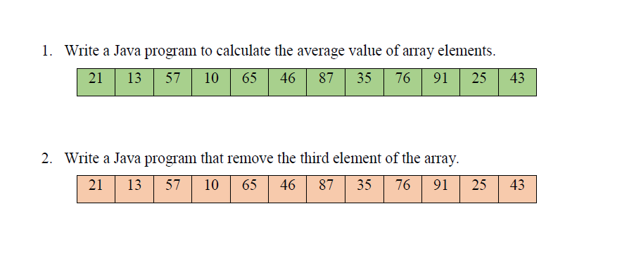 Solved 1. Write a Java program to calculate the average | Chegg.com