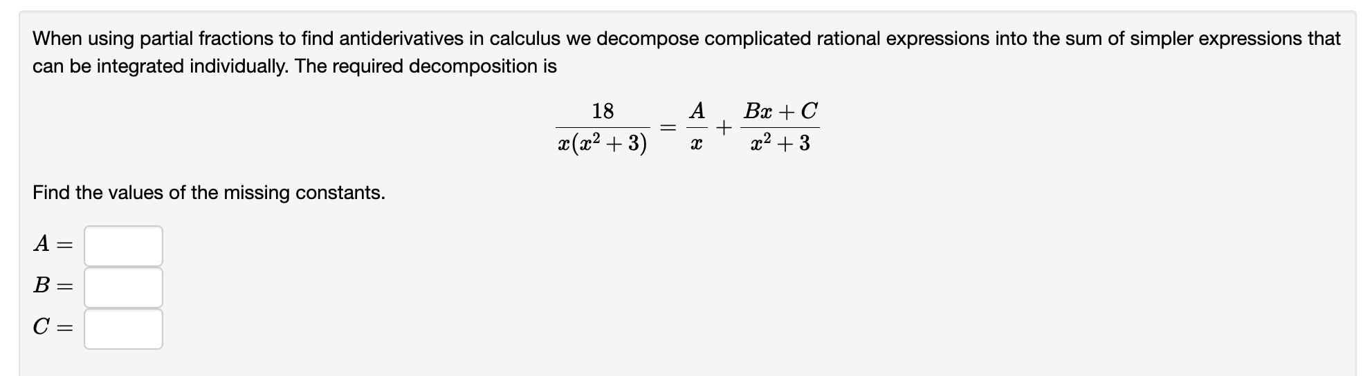 Solved When using partial fractions to find antiderivatives | Chegg.com