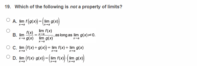 Solved 9. Which of the following is not a property of | Chegg.com
