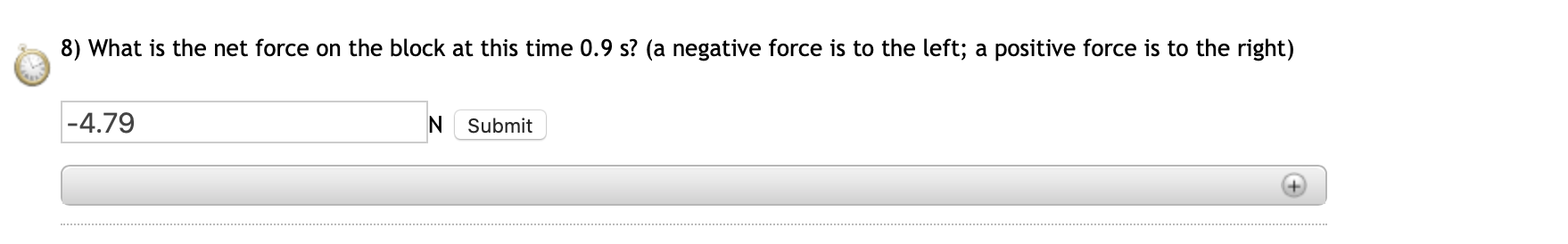Solved A block with mass m = 5.8 kg is attached to two | Chegg.com