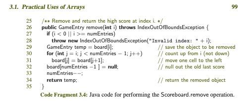 Solved Write a class that maintains the top ten scores for a | Chegg.com