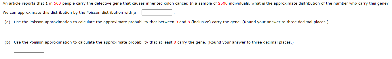 Solved We can approximate this distribution by the Poisson | Chegg.com