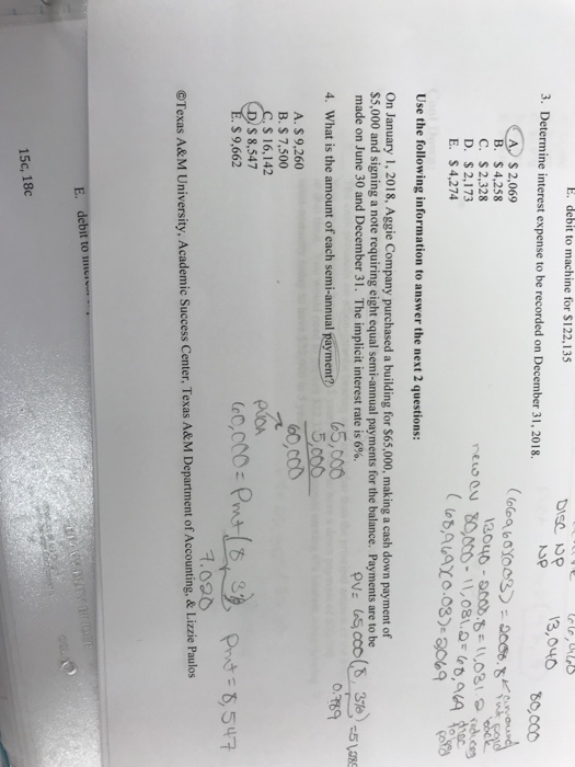 Solved How much interest expense should Aggie record on the | Chegg.com