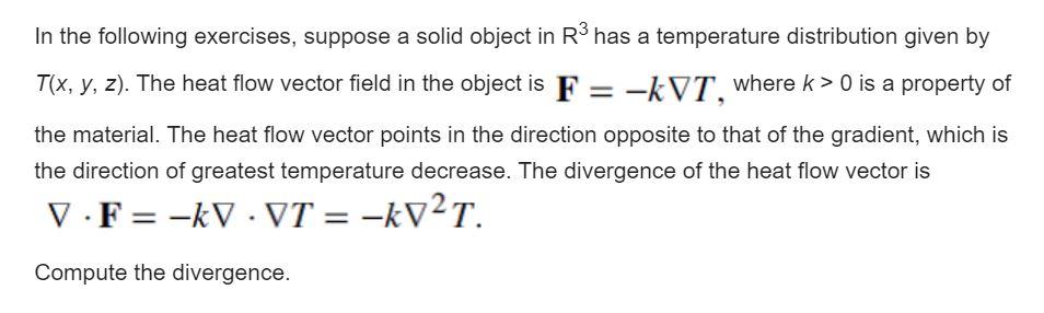 Solved In the following exercises, suppose a solid object in | Chegg.com