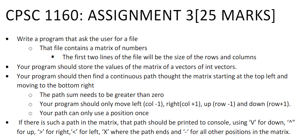 Solved CPSC 1160: ASSIGNMENT 8[25 MARKS] Revisit your | Chegg.com
