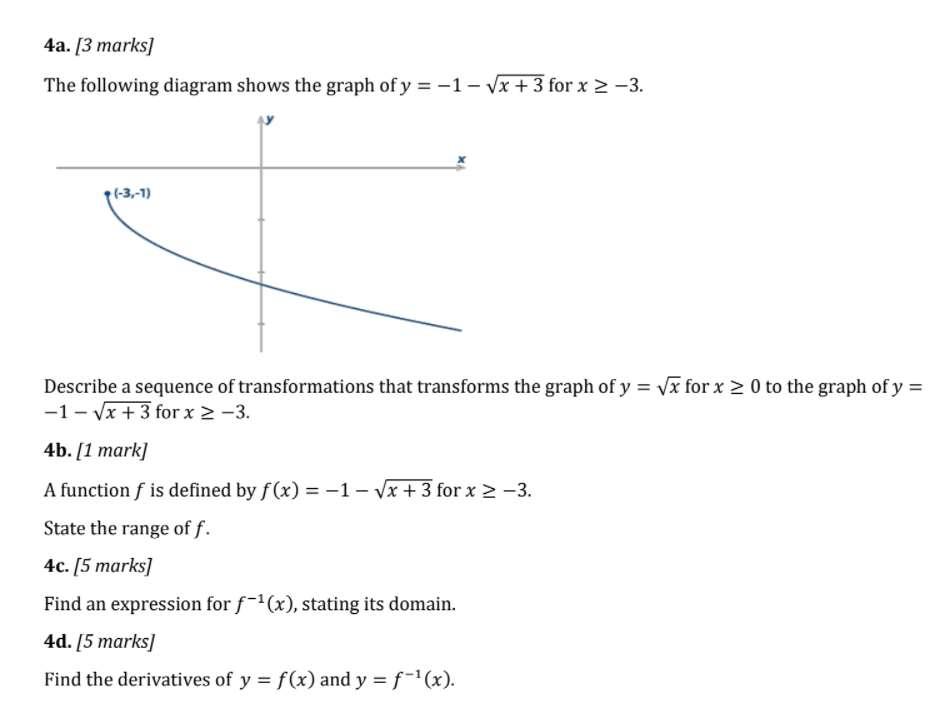 Solved 4a. [3 marks] The following diagram shows the graph | Chegg.com