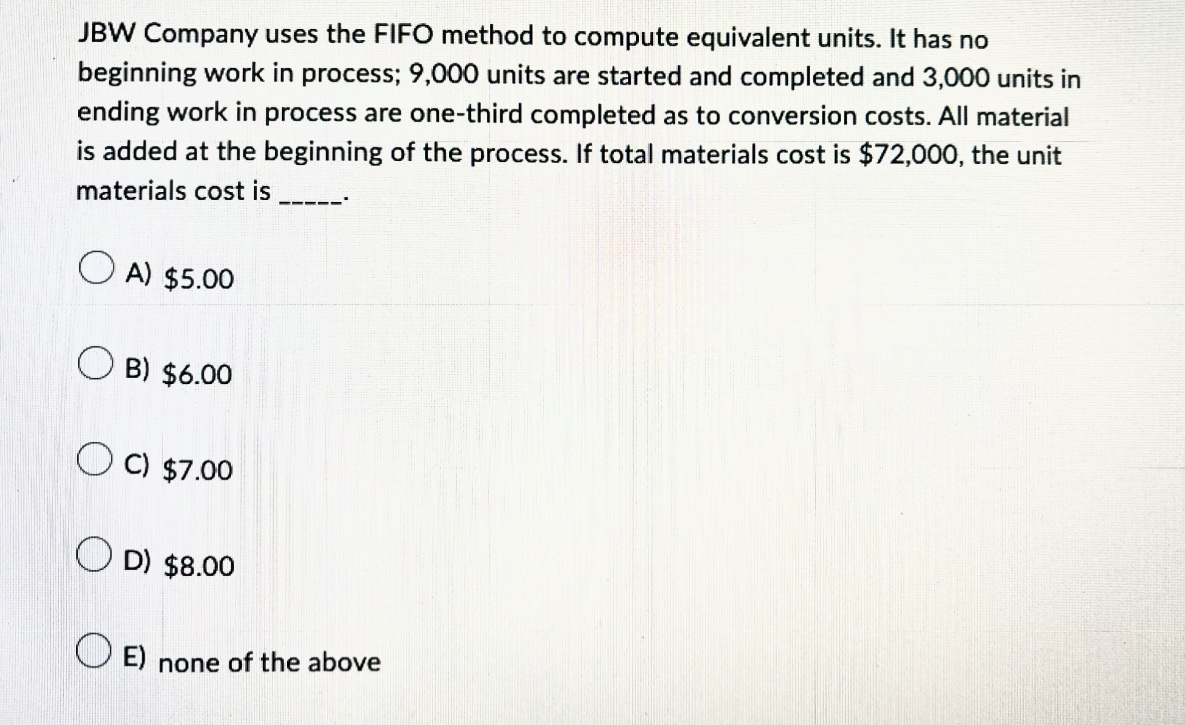 Solved Home Company uses the FIFO method to compute | Chegg.com